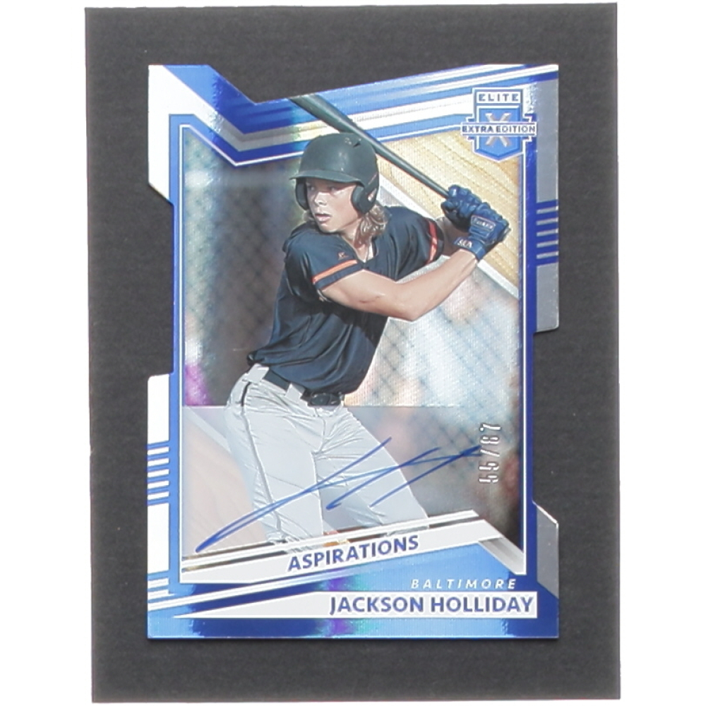 Jackson Holliday 2022 Elite Extra Edition Signatures Aspirations Die ...
