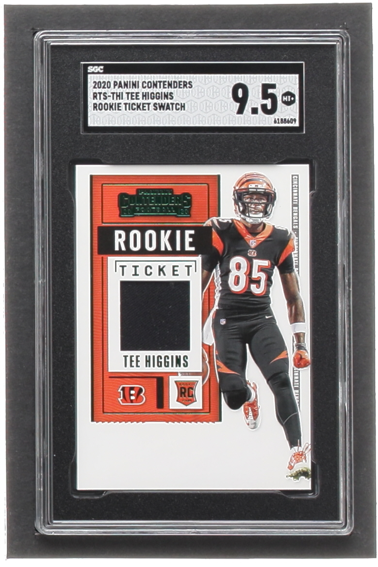 Tee Higgins 2020 Panini Contenders Rookie Ticket Swatches #13 RC (SGC 9 ...