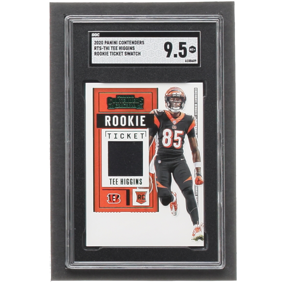Tee Higgins 2020 Panini Contenders Rookie Ticket Swatches #13 RC (SGC 9 ...