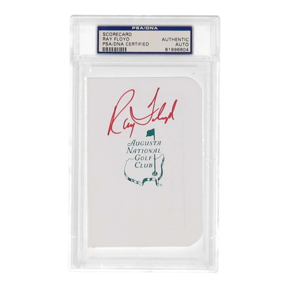 Ray Floyd Signed Augusta National Golf Club Scorecard (PSA) | Pristine ...