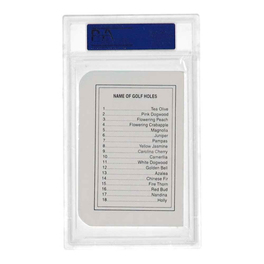 Ray Floyd Signed Augusta National Golf Club Scorecard (PSA) | Pristine ...