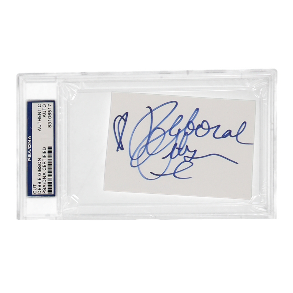 Debbie Gibson Signed Cut (PSA) | Pristine Auction