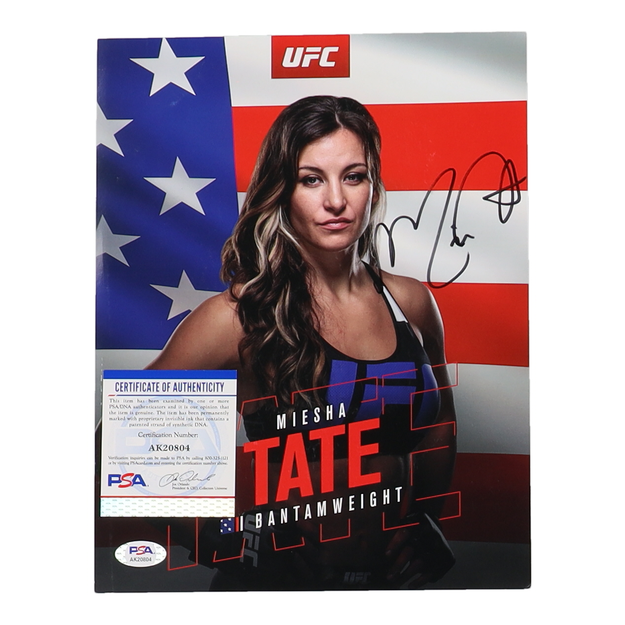 Miesha Tate Signed UFC 8x10 Photo (PSA) | Pristine Auction