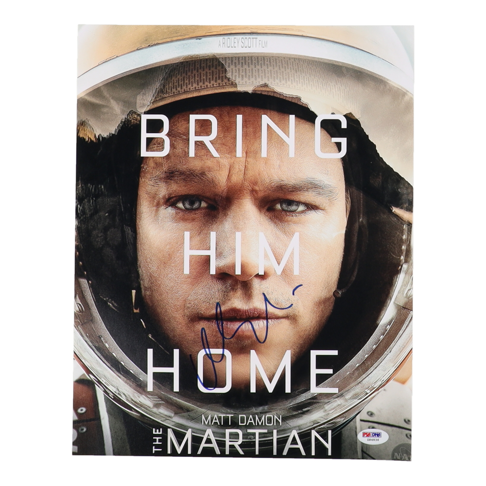 Matt Damon Signed "The Martian" 11x14 Photo (PSA) | Pristine Auction