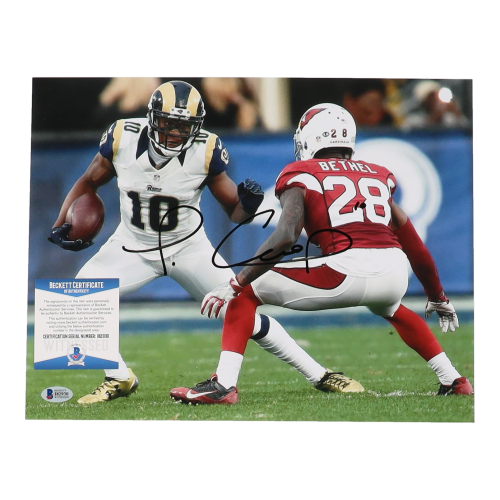 Pharoh Cooper Signed Rams 11x14 Photo (Beckett) | Pristine Auction