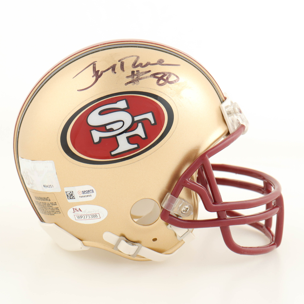 Jerry Rice Signed 49ers Mini Helmet (JSA, SM & Rice) | Pristine Auction