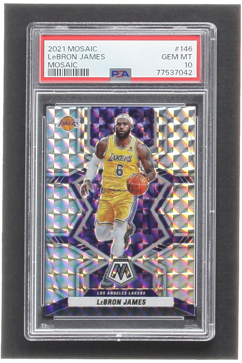LeBron James 2021-22 Panini Mosaic Mosaic #146 (PSA 10) | Pristine Auction