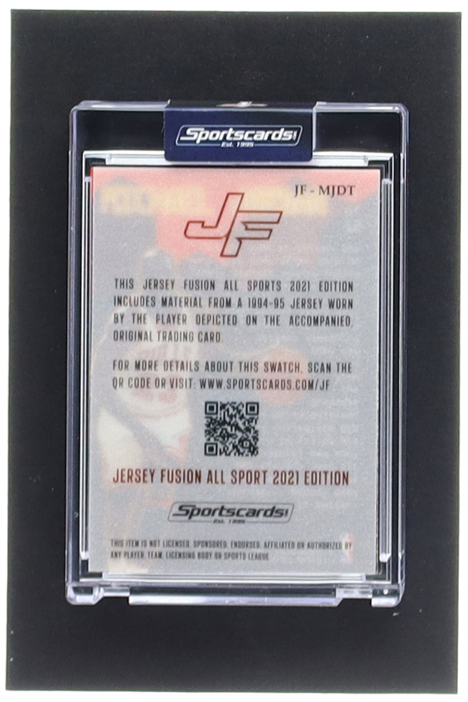 Michael Jordan 2021 Jersey Fusion Game Used Team Logo #MJDT #11/25 ...