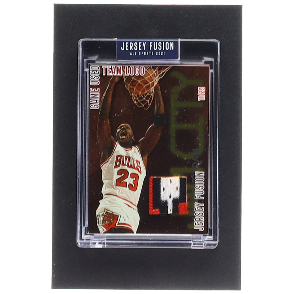 Michael Jordan 2021 Jersey Fusion Game Used Team Logo #MJDT #11/25 ...