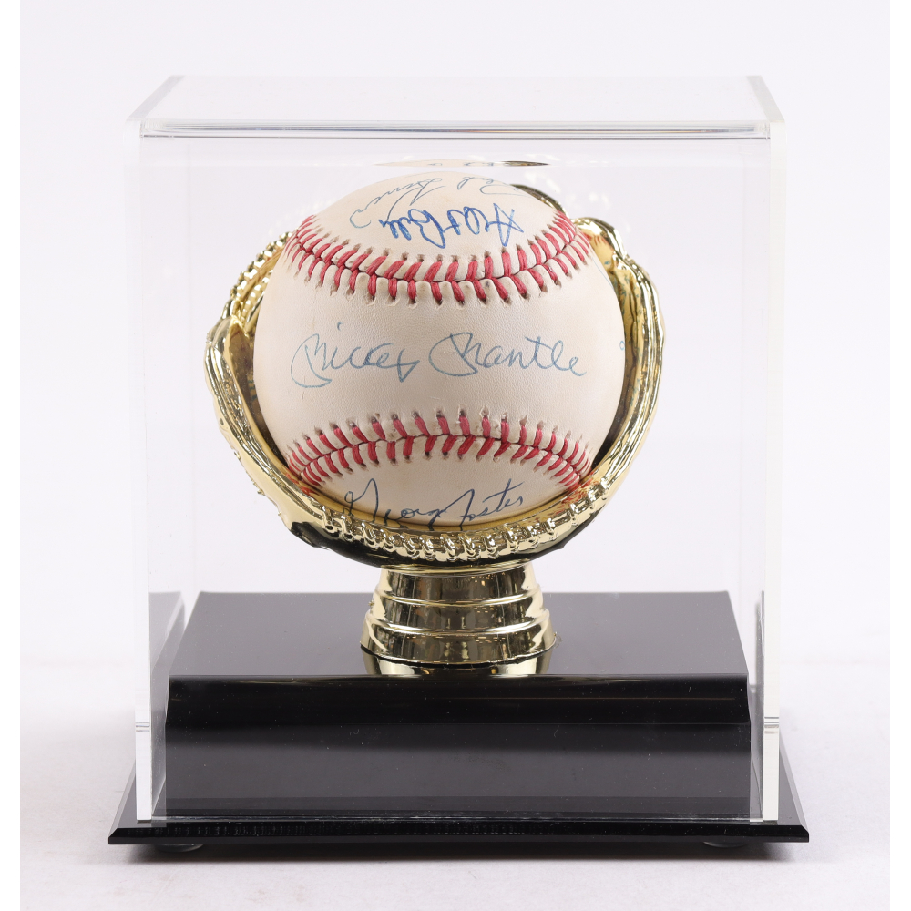50 Home Run Club OAL Baseball Signed By (9) with Mickey Mantle, Willie ...