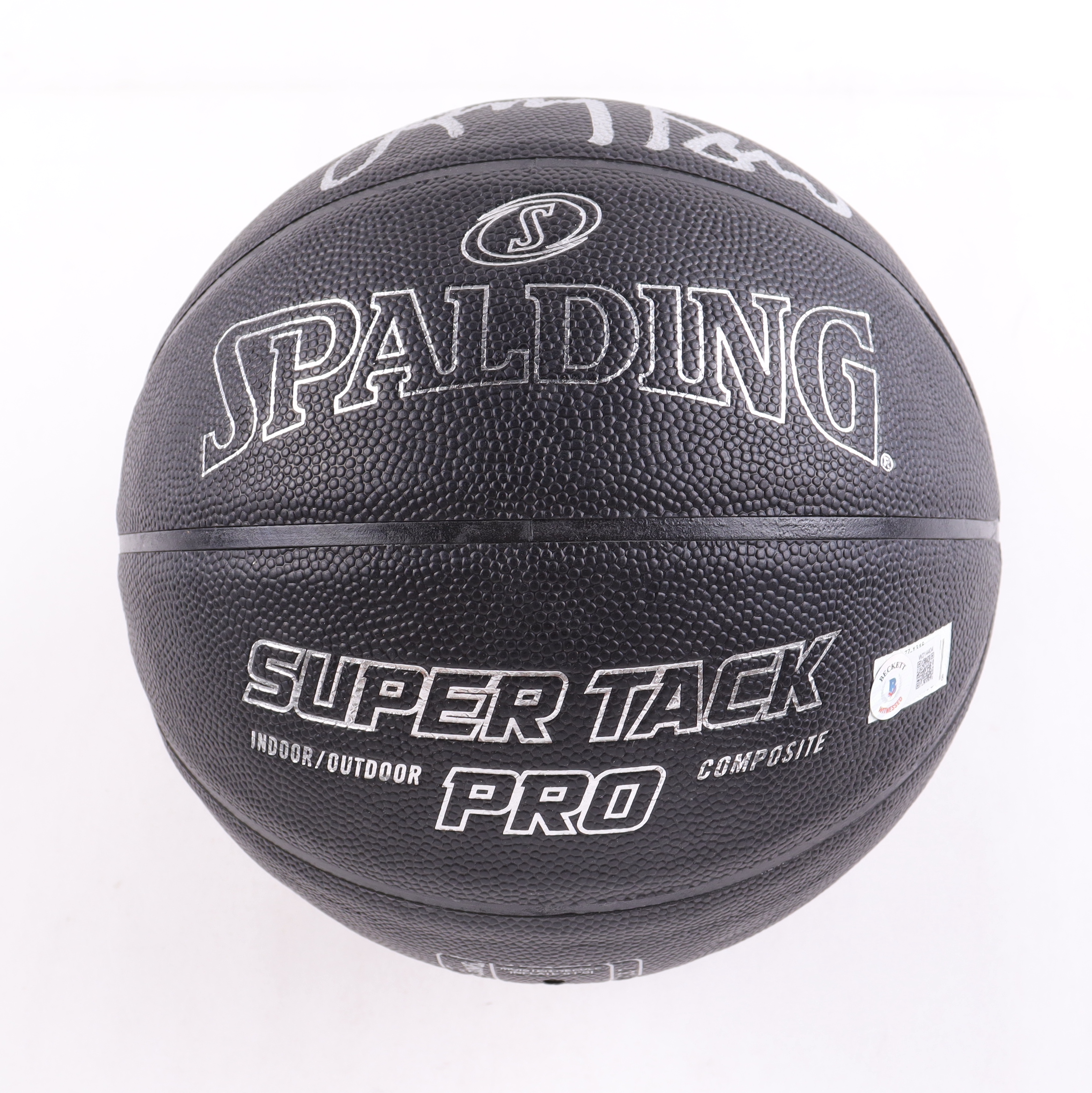 Larry Bird Signed Spalding Black Basketball with New Acrylic Basketball ...