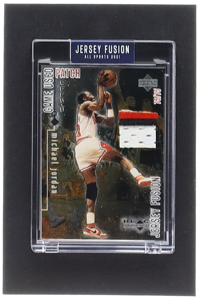 Michael Jordan 2021 Jersey Fusion Game Used Patch #MJDT #75/75 ...