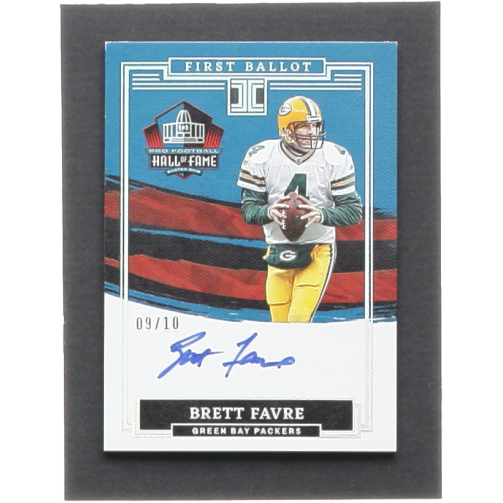 Brett Favre 2022 Panini Impeccable First Ballot Signatures #7 #9/10 ...