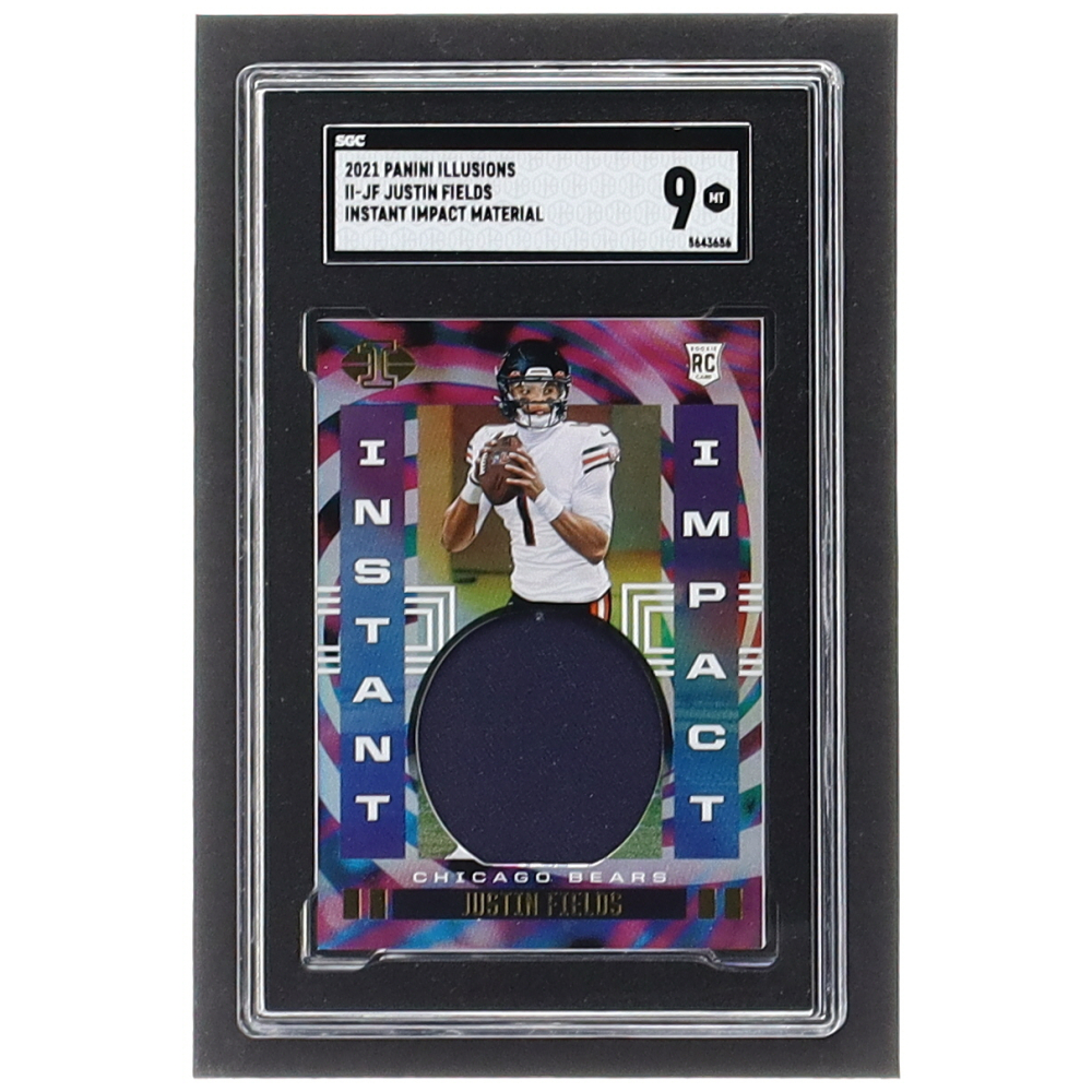 Justin Fields 2021 Panini Illusions Instant Impact Jerseys #4 RC (SGC 9 ... Justin Fields 2021 Panini Illusions Instant Impact Jerseys #4 RC (SGC 9 ...