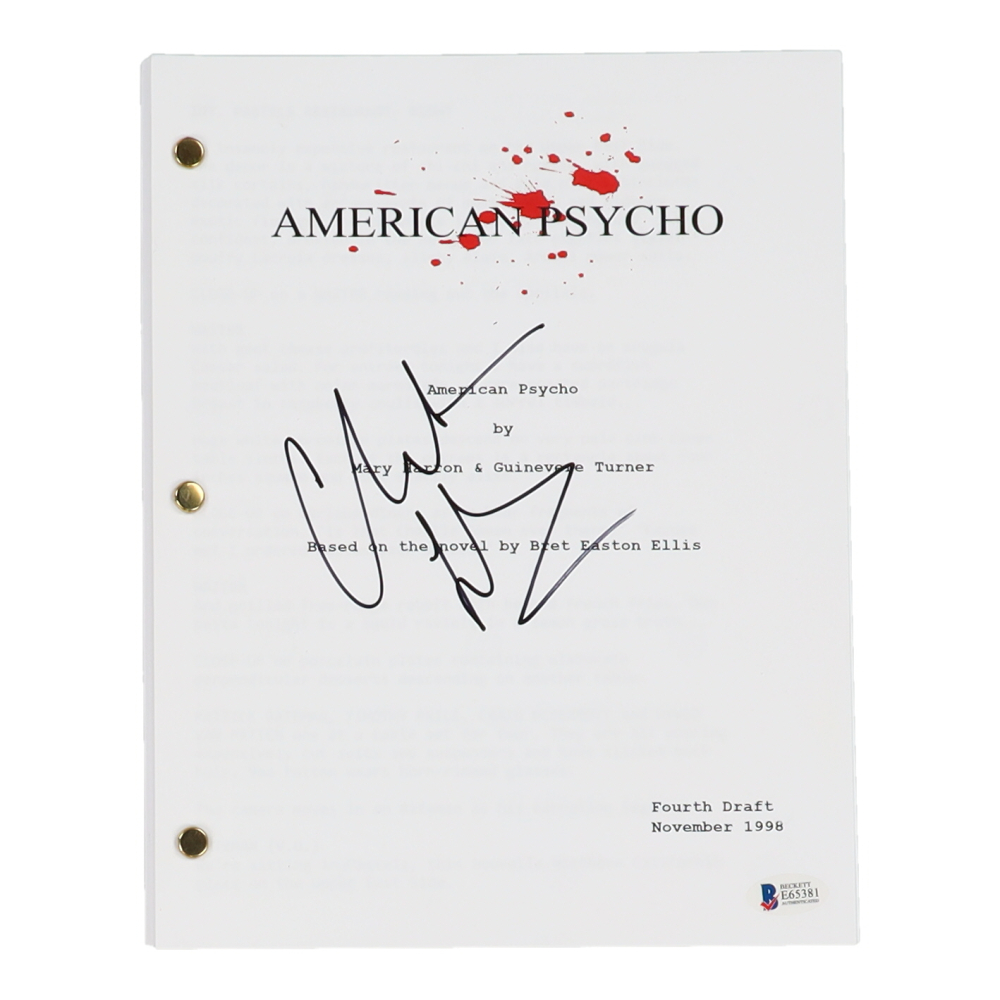 Christian Bale Signed "American Psycho" Script (Beckett) | Pristine Auction