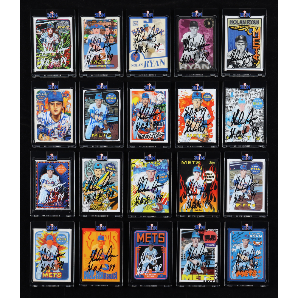 Nolan Ryan Signed & Inscribed Limited Edition Complete Set of (20) 2020 ...