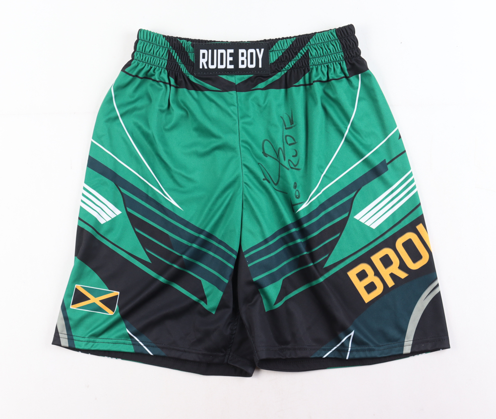 Randy "Rude Boy" Brown Signed UFC Fight Shorts Inscribed "Too Rude" (PA ...