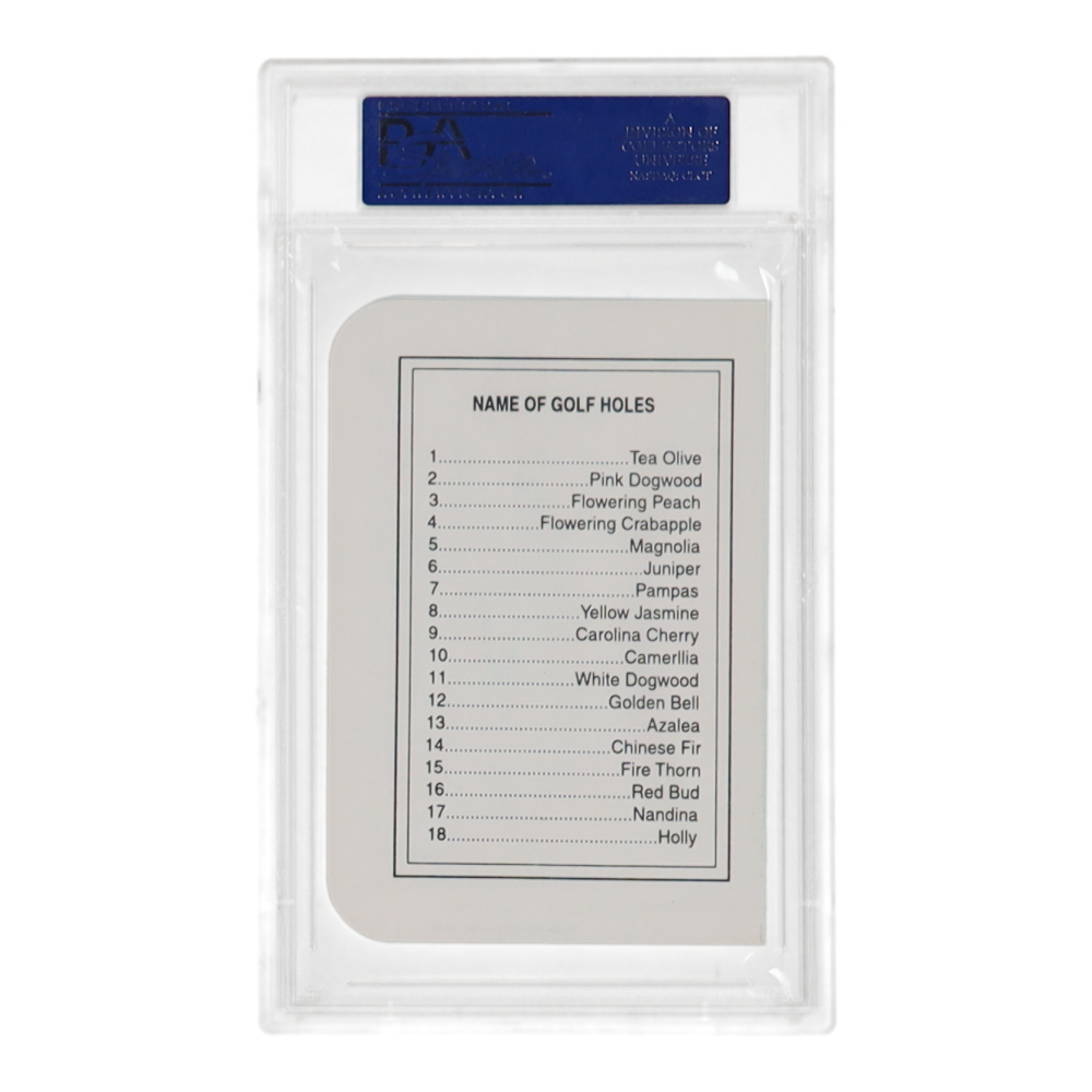 Doug Ford Signed Augusta National Golf Club Scorecard (PSA) | Pristine ...