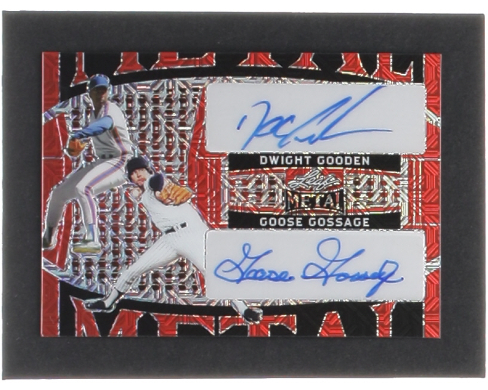 Dwight Gooden / Goose Gossage 2022 Leaf Metal Dual Autographs Red Mojo ...