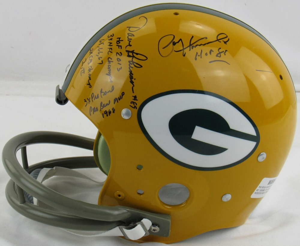 Jim Taylor, Paul Hornung & Dave Robinson Signed Packers Full-Size ...