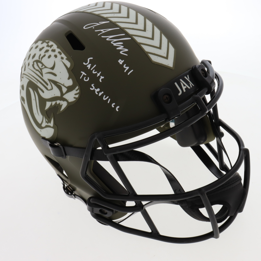 Josh Allen Signed Jaguars Full-Size Salute To Service Alternate Speed ...
