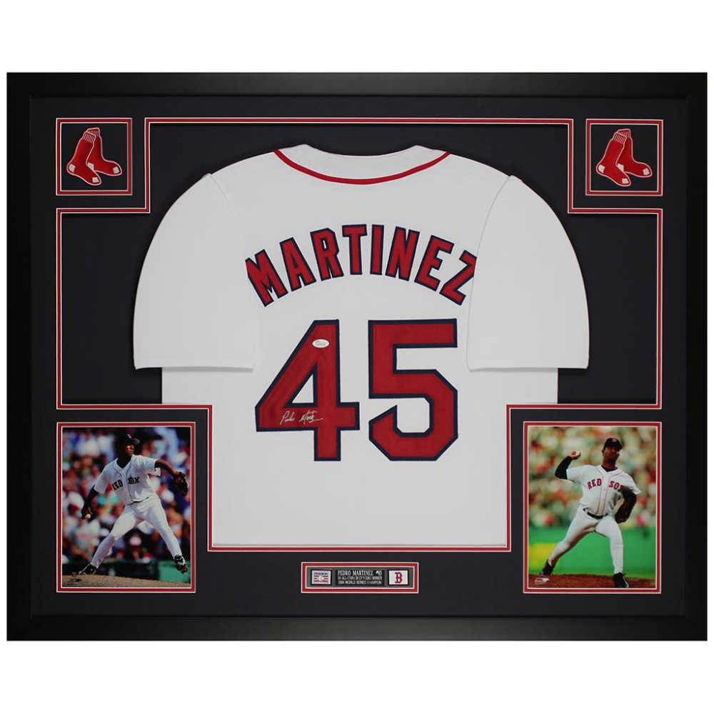 Pedro Martinez Signed Custom Framed Jersey Display (JSA) | Pristine Auction