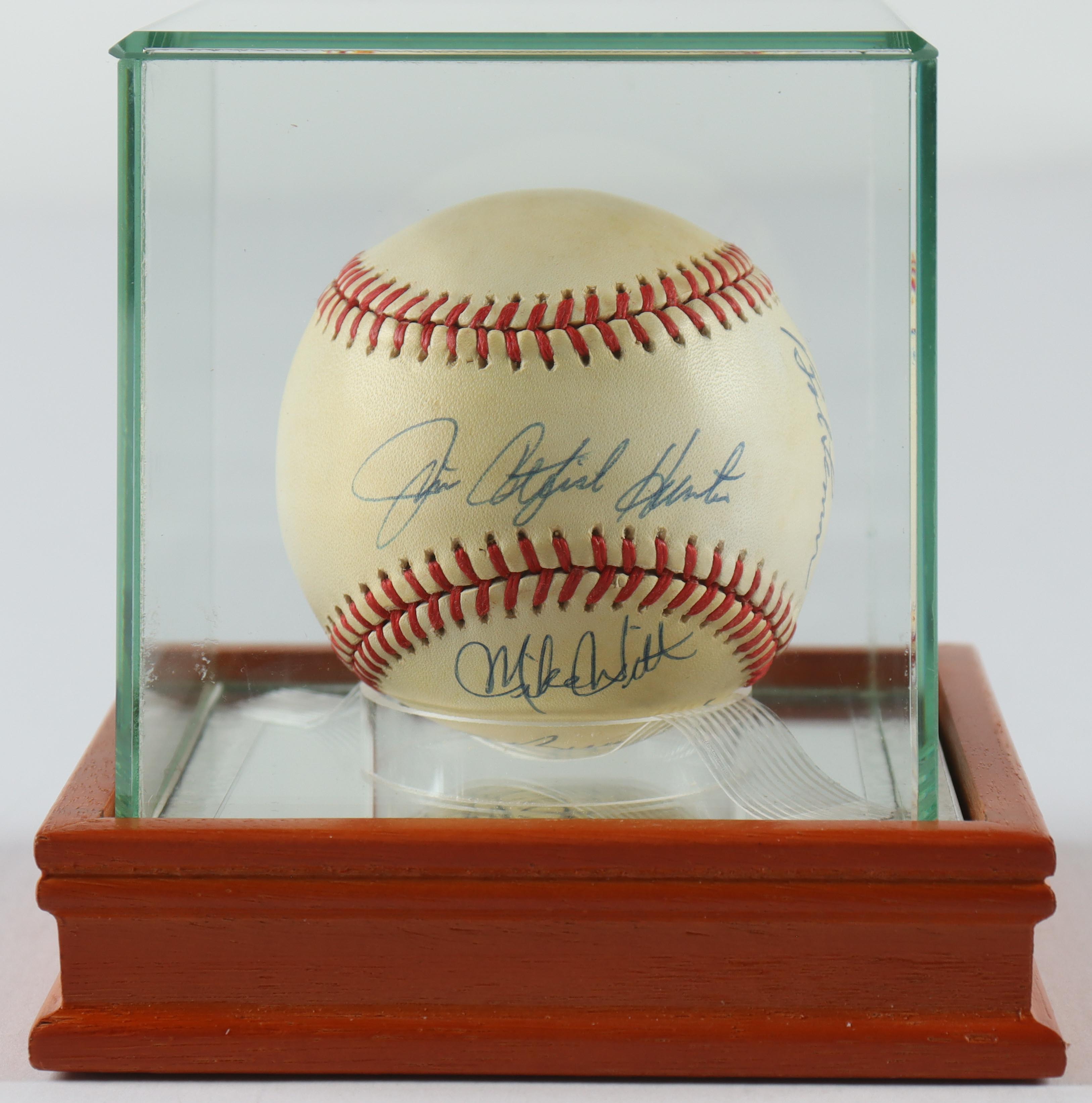 Pitchers With No Hitters OAL Baseball With Display Case Signed by (7 ...