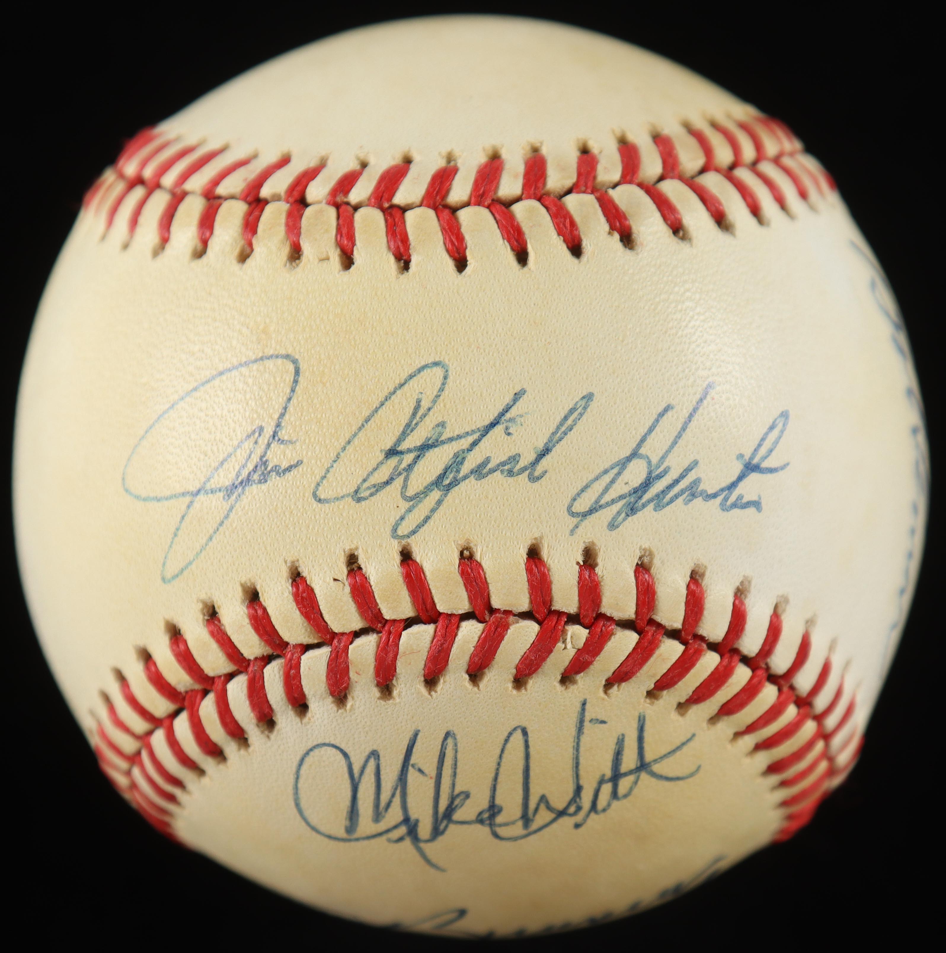 Pitchers With No Hitters OAL Baseball With Display Case Signed by (7 ...