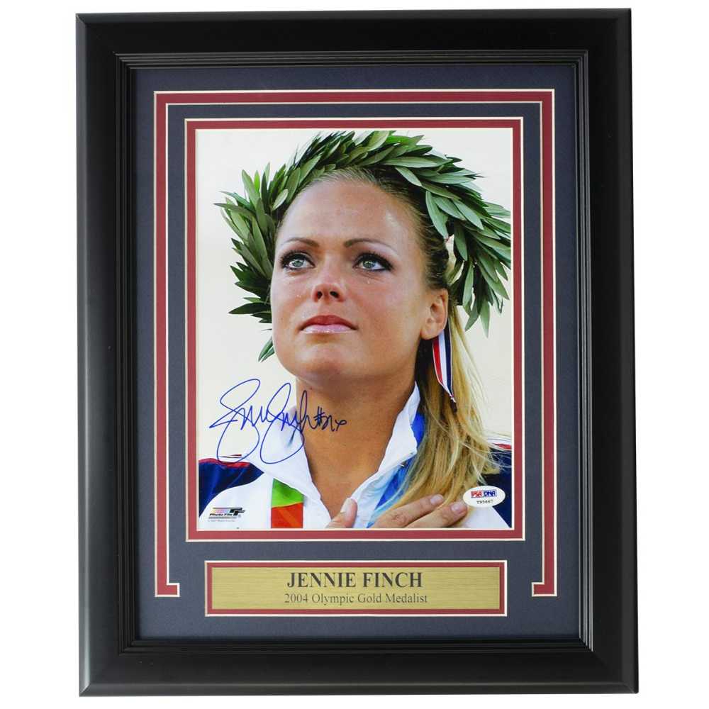 Jennie Finch Signed Team USA Custom Framed Photo (PSA) | Pristine Auction