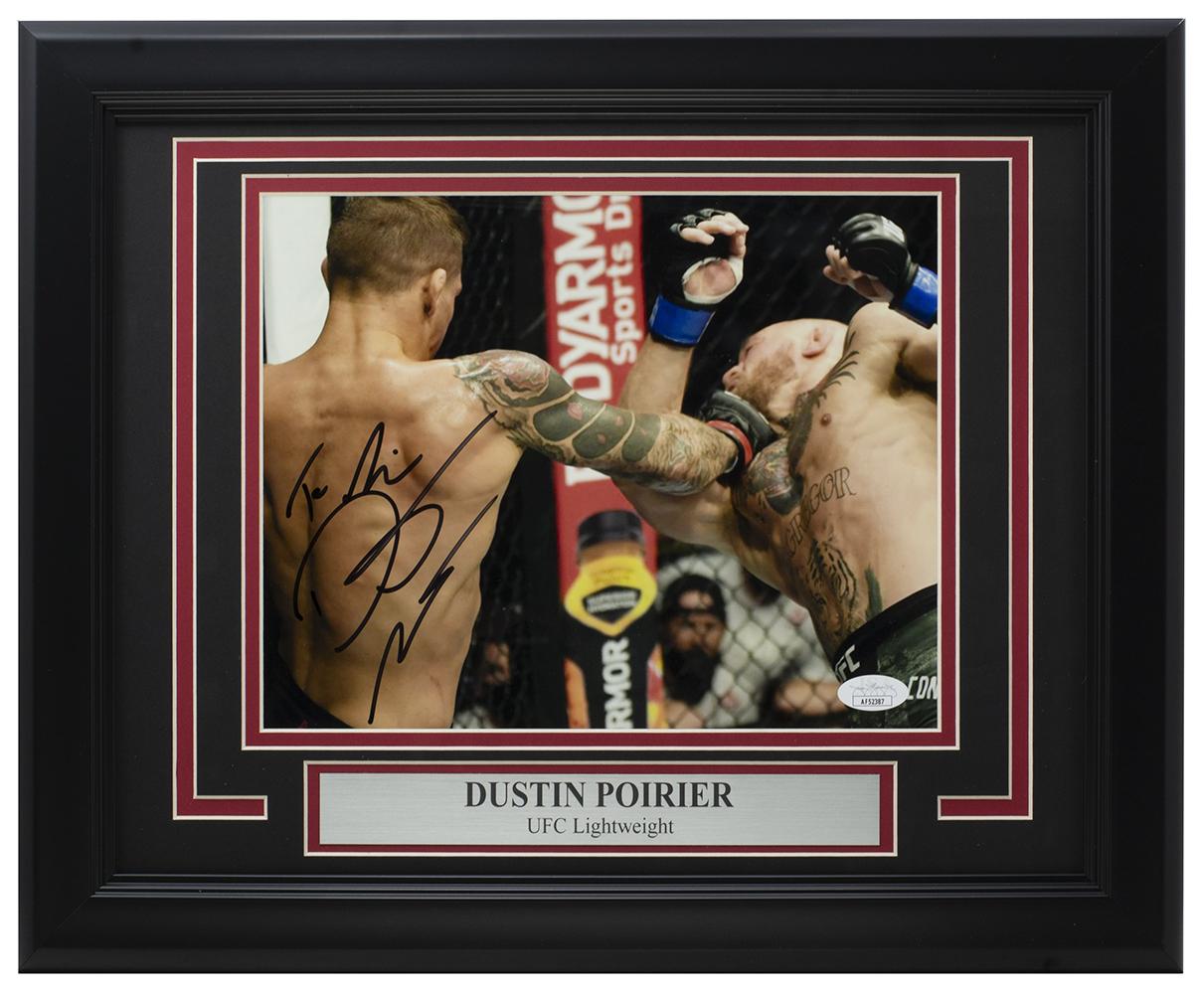 Dustin Poirier Signed UFC Custom Framed Photo (JSA) | Pristine Auction