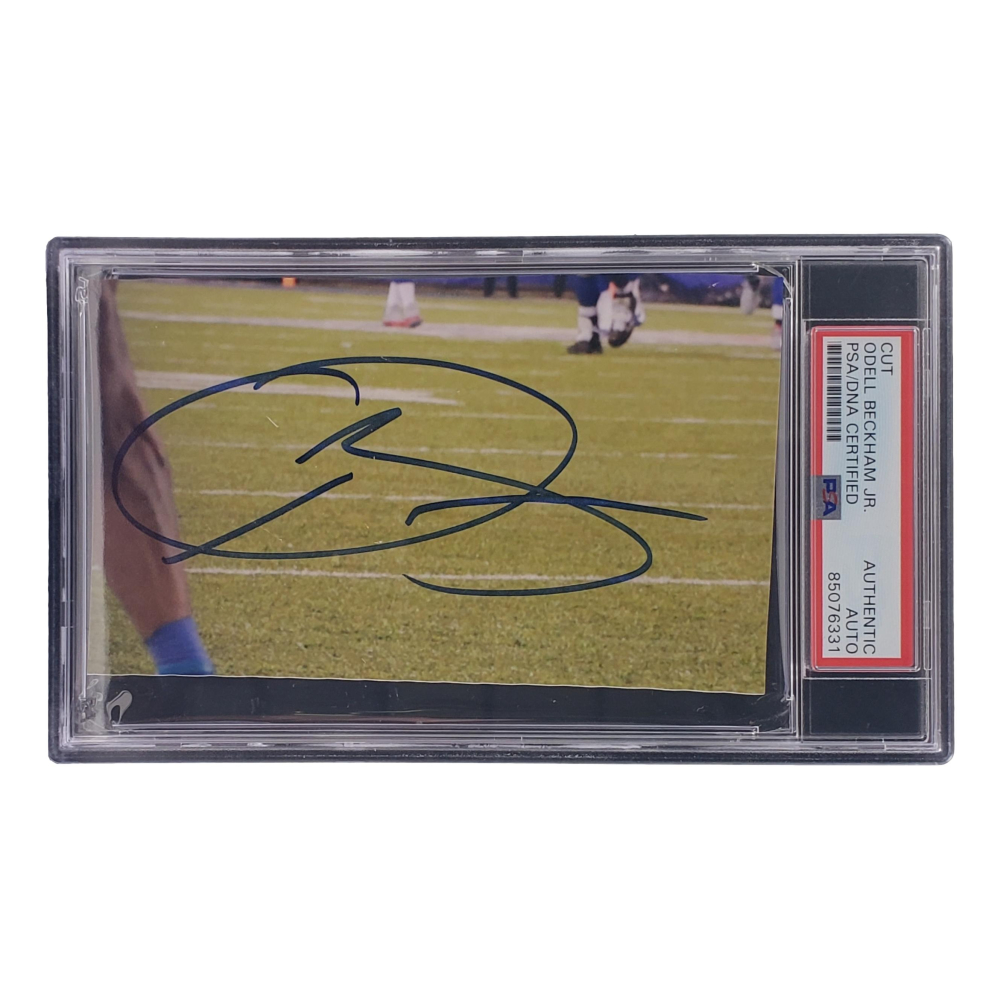 Odell Beckham Jr. Signed Cut (PSA) | Pristine Auction