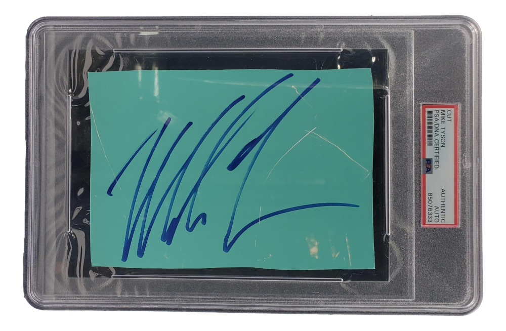 Mike Tyson Signed Cut (PSA) | Pristine Auction