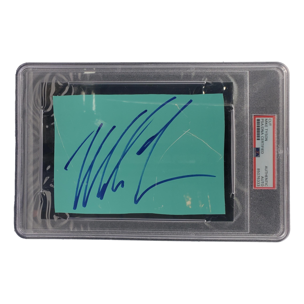 Mike Tyson Signed Cut (PSA) | Pristine Auction