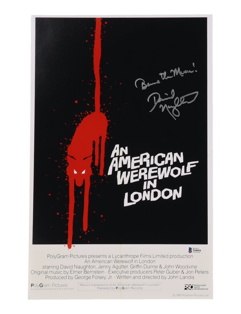 David Naughton Signed "An American Werewolf in London" 11x17 Movie ...