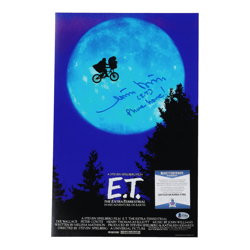 Matthew Demeritt Signed "E.T." 11x17 Photo Inscribed "Phone home ...