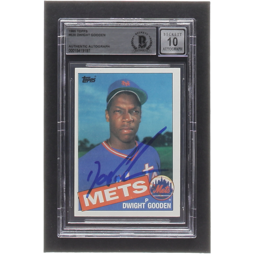 Dwight Gooden Signed 1985 Topps #620 RC (BGS | Auto Grade 10 ...
