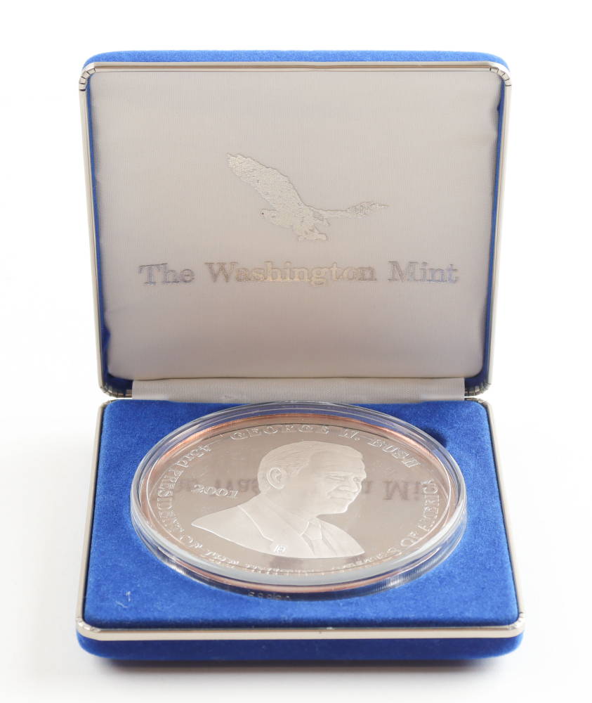 Half Pound .999 Fine Silver "Gore v Bush" Bullion Coin | Pristine Auction