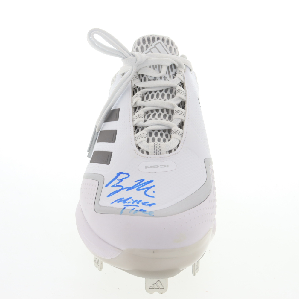 Bryce Miller Signed Adidas Baseball Cleat Inscribed "Miller Time" (PSA ...