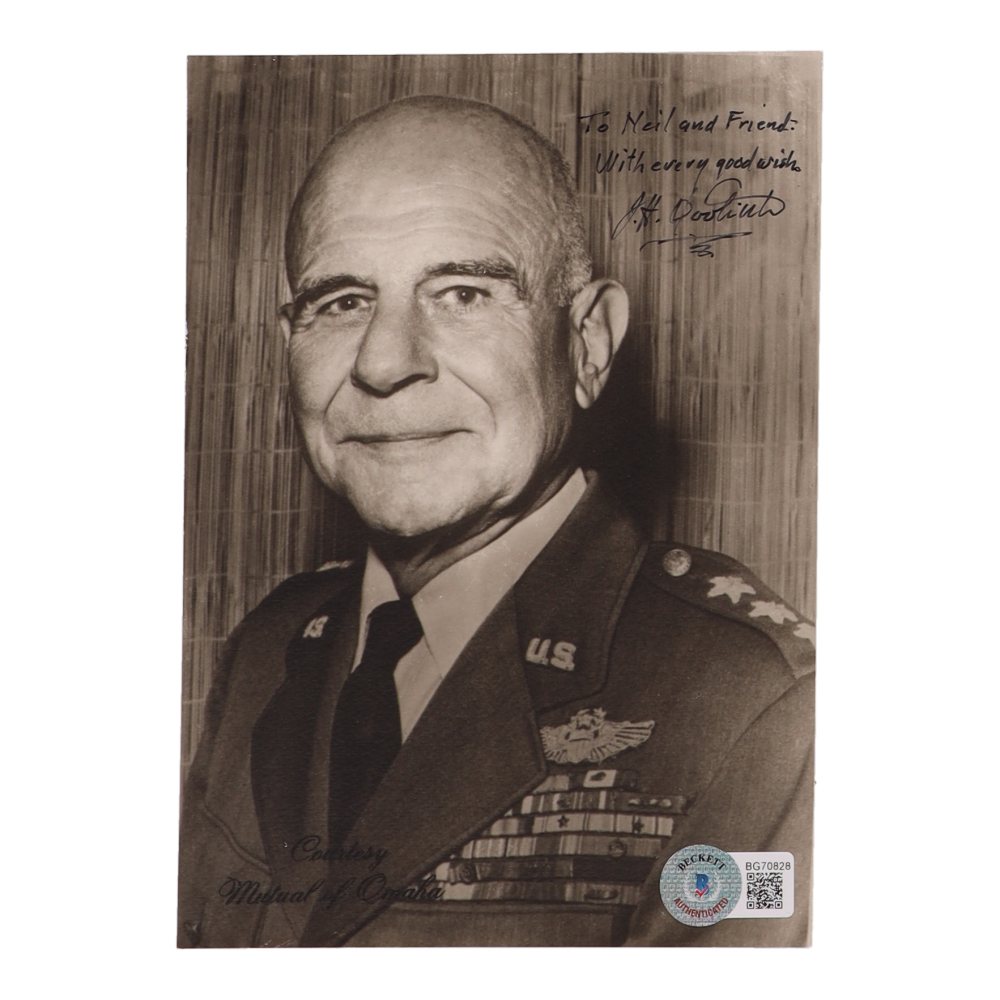 Jimy Doolittle Signed 5x7 Photo Inscribed "With Every Good Wish ...