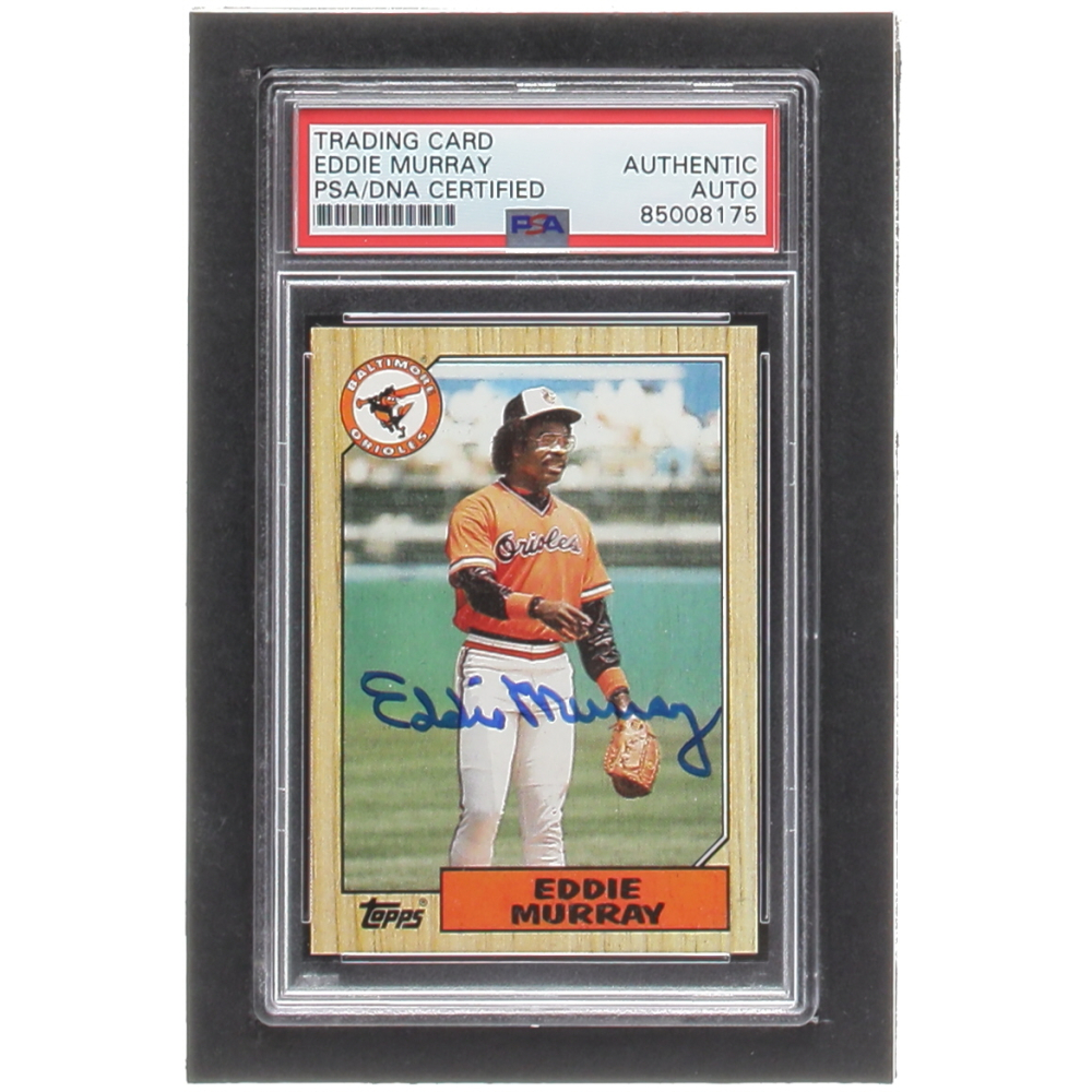 Eddie Murray Signed 1987 Topps #120 (PSA) | Pristine Auction