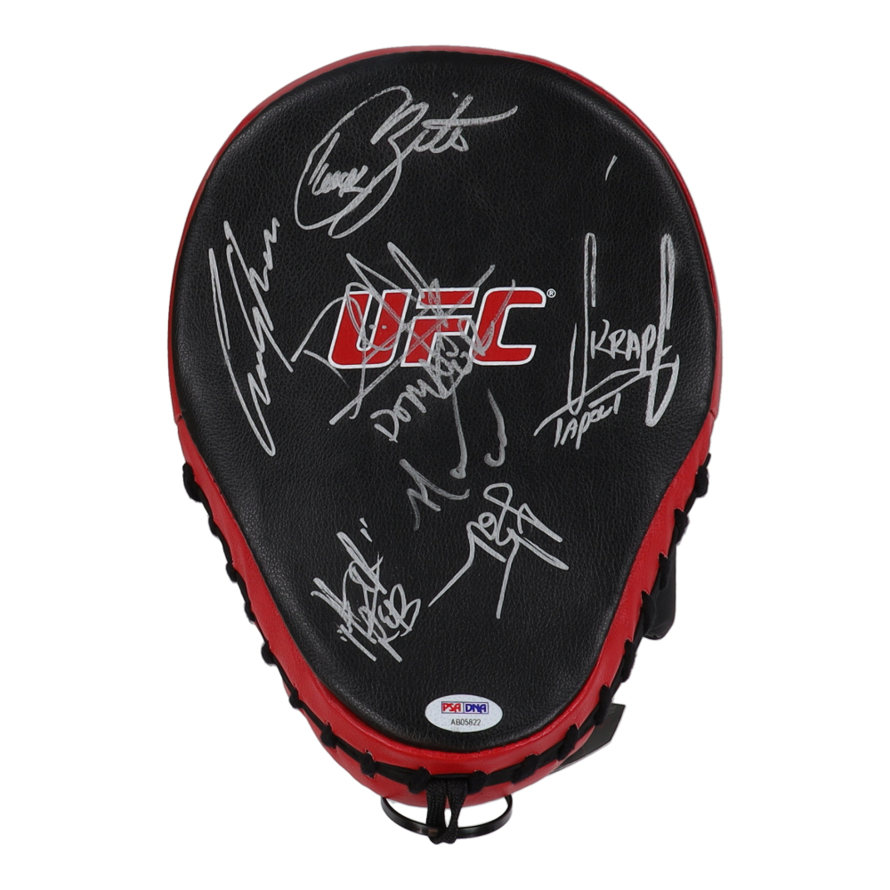 UFC Punching Mitt Signed by (7) with Cris Cyborg, Chuck Zito, Dominick ...