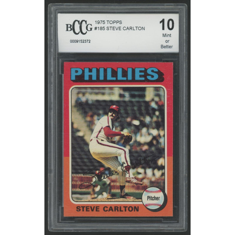 Steve Carlton 1975 Topps #185 (BCCG 10) | Pristine Auction