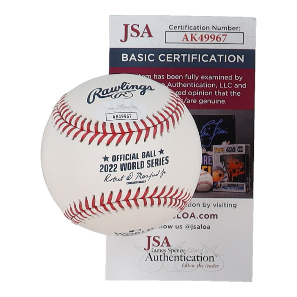Dusty Baker Signed 2022 World Series Logo Baseball (JSA) | Pristine Auction