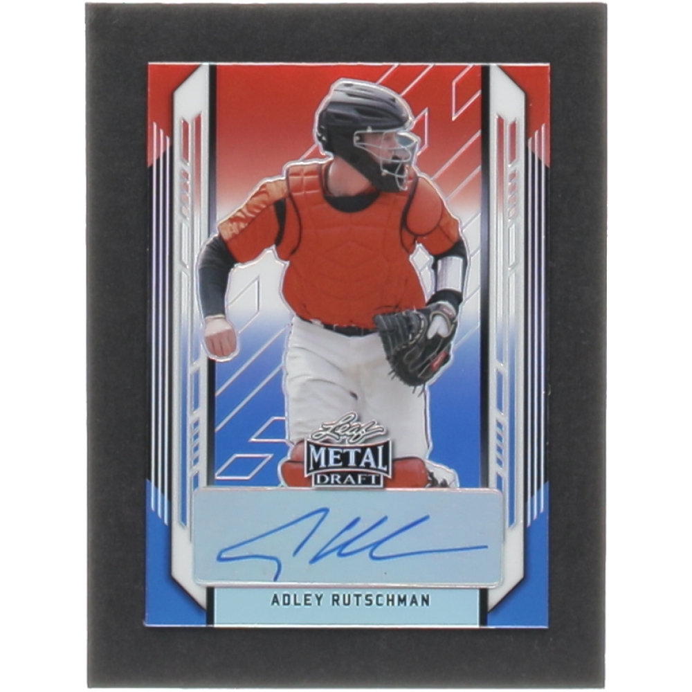 Adley Rutschman 2021 Leaf Metal Draft Red White Blue #BAAR1 EXCH #3/10 ...