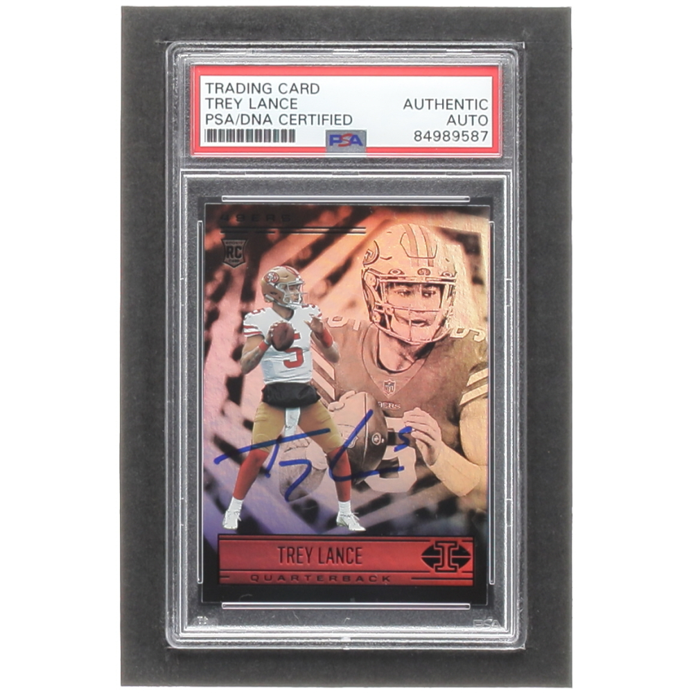 Trey Lance Signed 2021 Panini Illusions #61 RC (PSA) | Pristine Auction