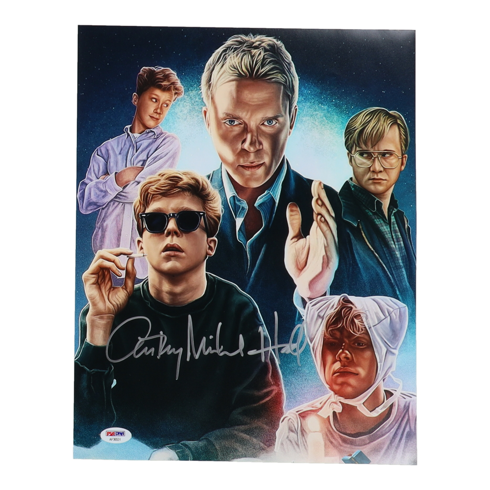 Anthony Michael Hall Signed 11x14 Photo (PSA) | Pristine Auction