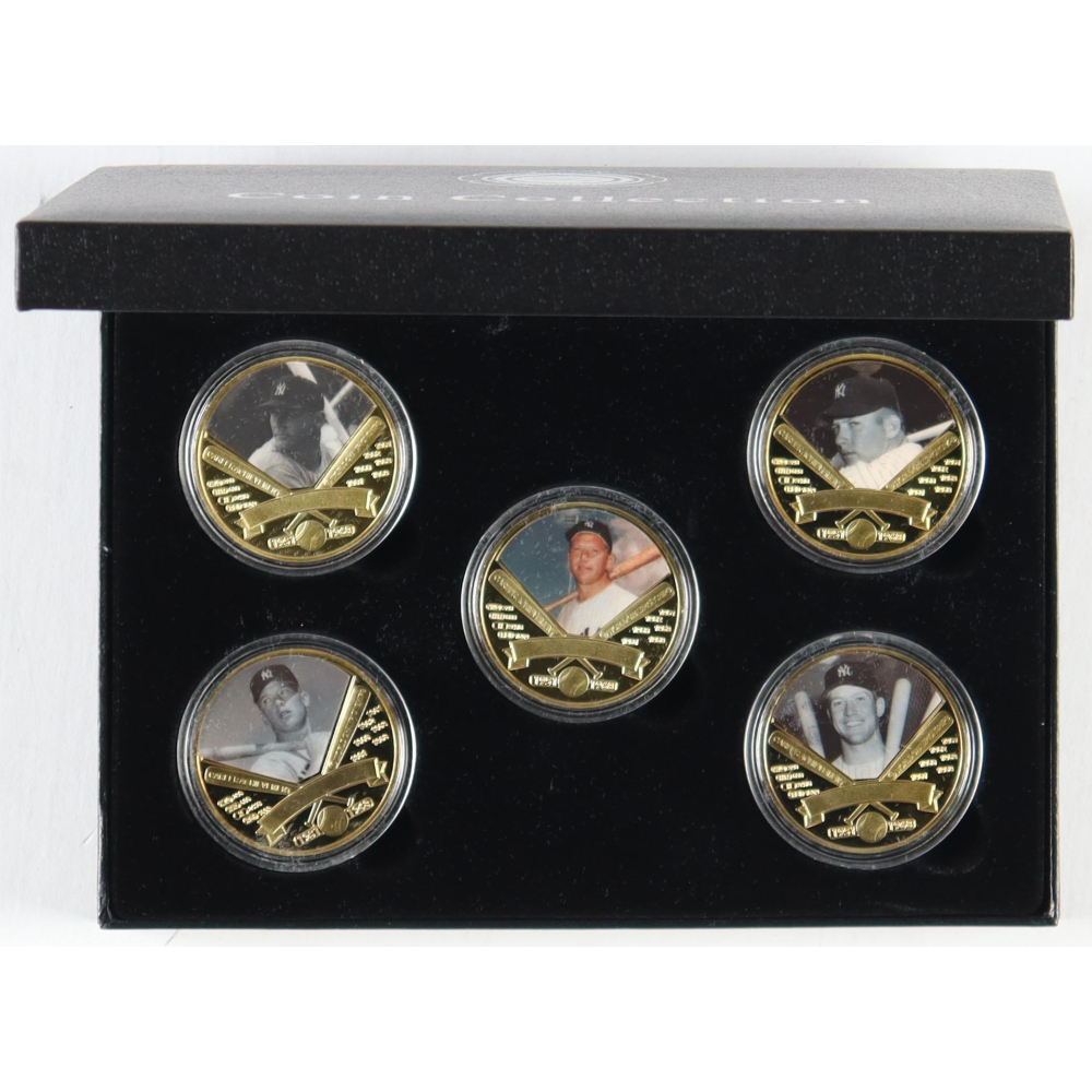 Mickey Mantle (5) Gold Commemorative Coin Set | Pristine Auction