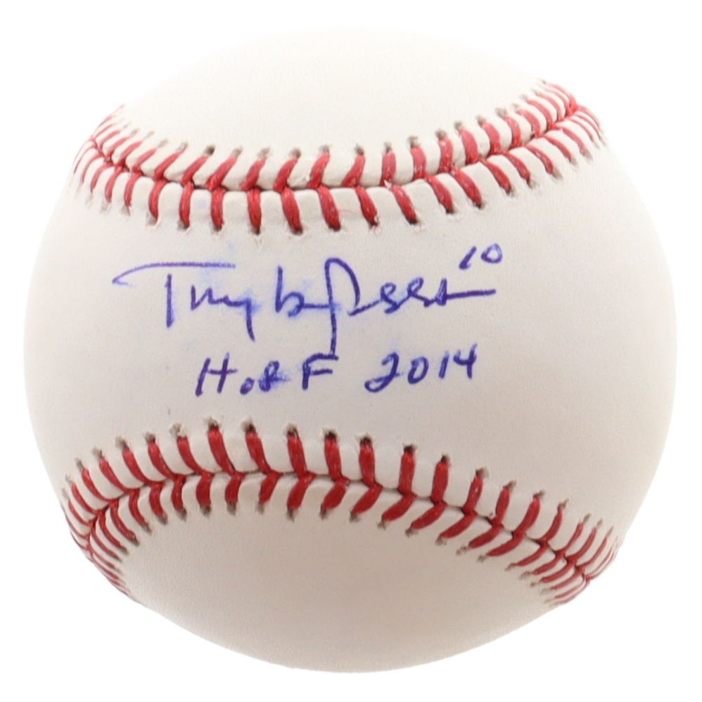 Tony La Russa Signed OML Baseball Inscribed "HOF 2014" (JSA) | Pristine ...
