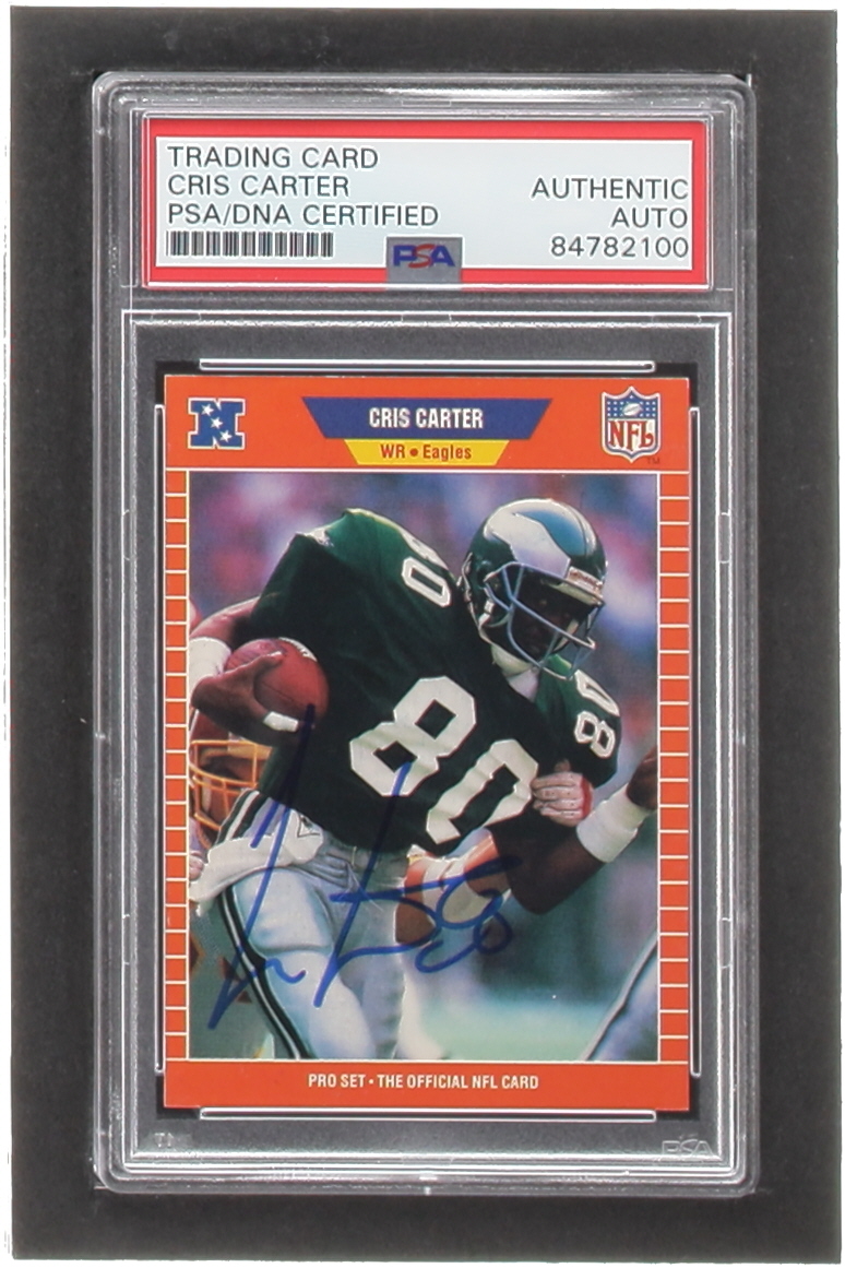 Cris Carter Signed 1989 Pro Set #314 RC (PSA) | Pristine Auction