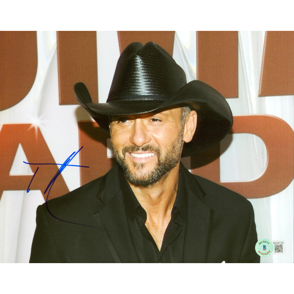 Tim McGraw Signed 8x10 Photo (Beckett) | Pristine Auction